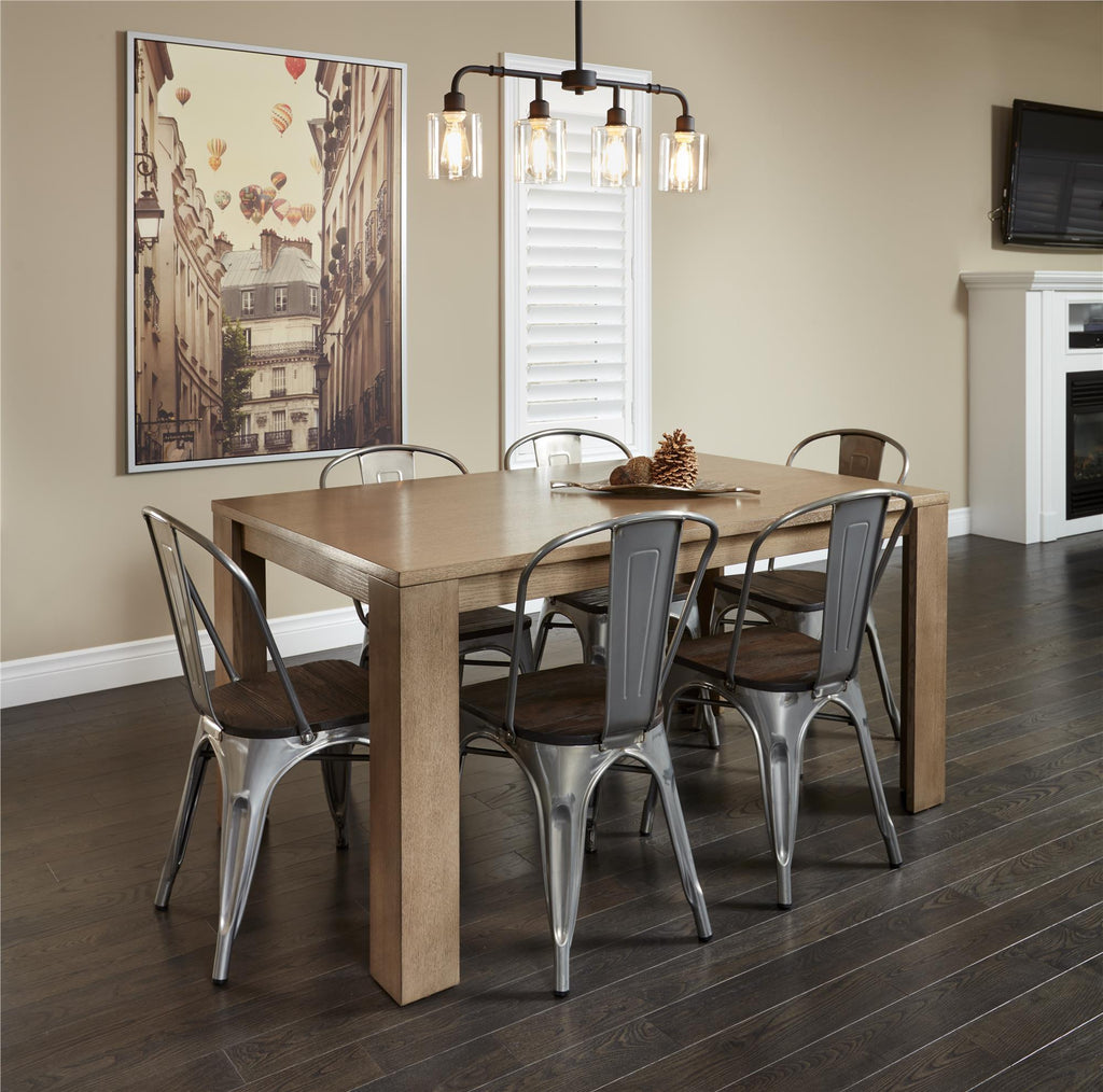 Madamy Medium Brown Dining Table Bundle 2 – Dorel Home