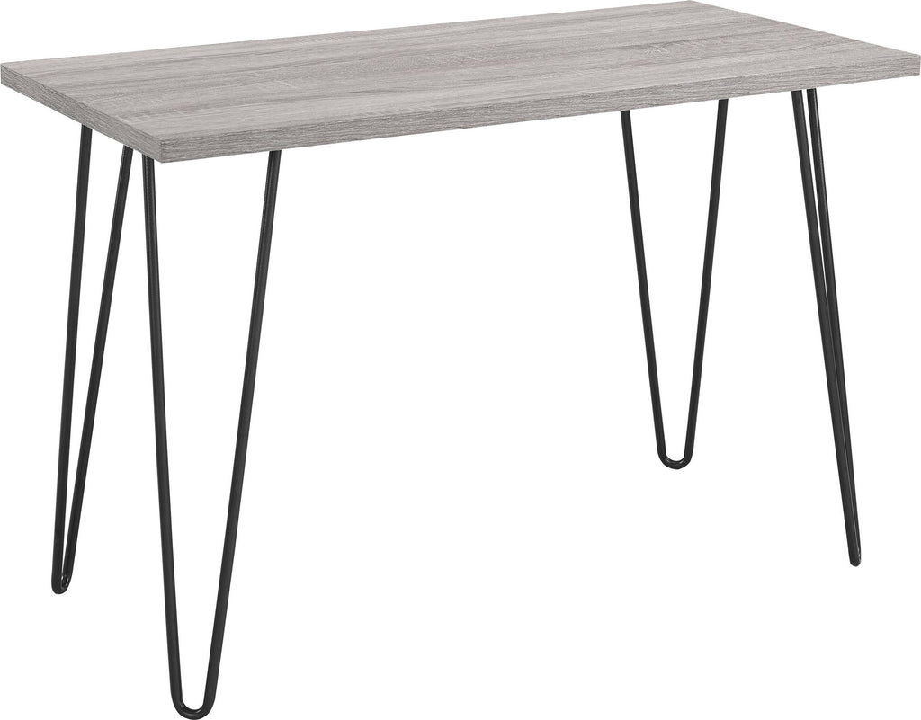 Owen Retro Computer Desk, Distressed Gray Oak – Dorel Home