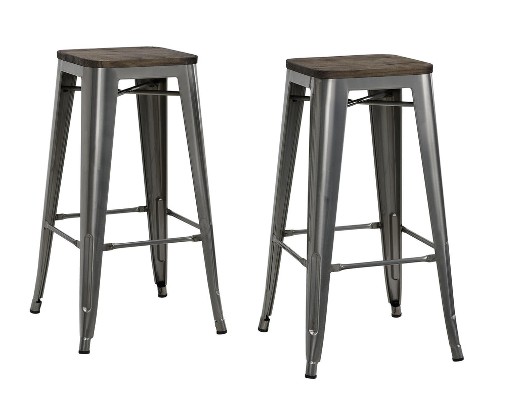 DHP Fusion 30" Stackable Bar Stools, Set of 2 – Dorel Home