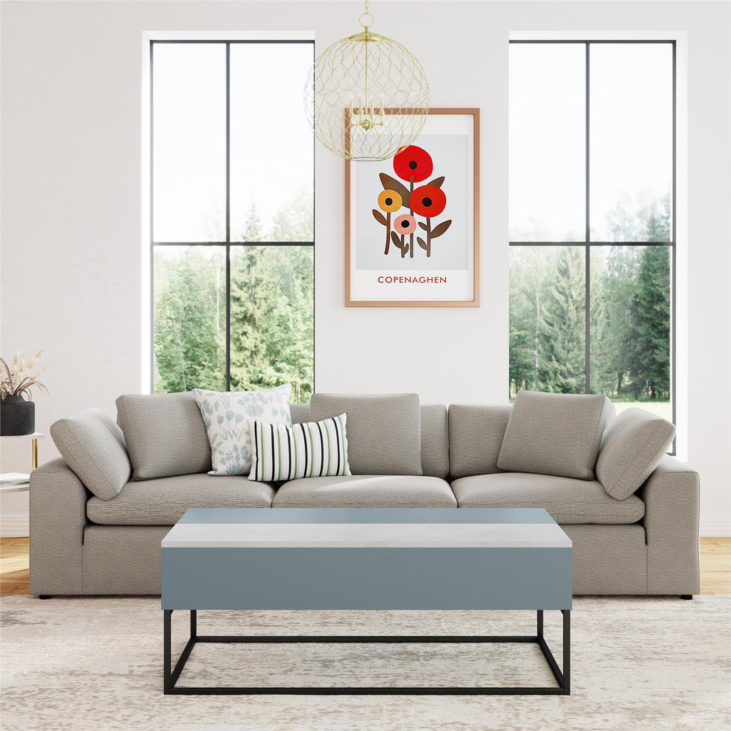 Perry Lift-Top Coffee Table, Powder Blue – Dorel Home