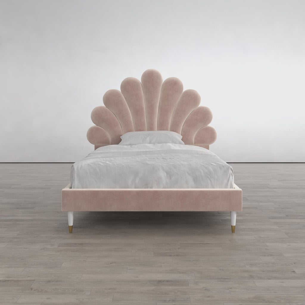 Little Seeds Monarch Hill Upholstered Poppy Bed, Full, Pink – Dorel Home